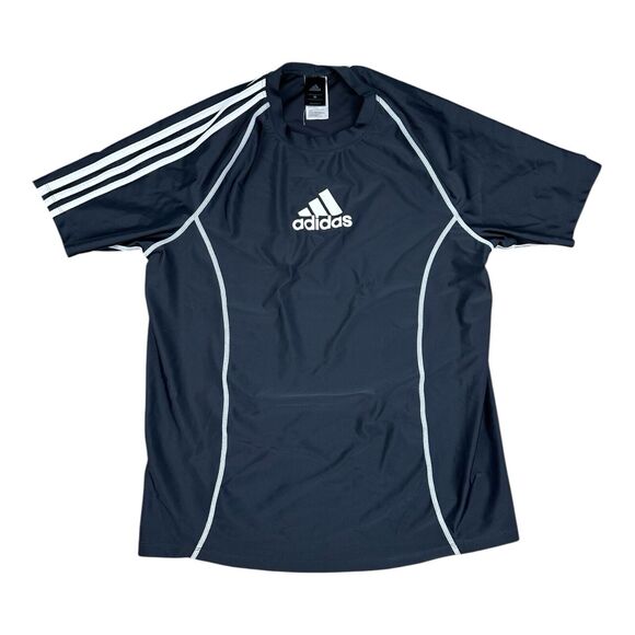adidas | Shirts | Adidas Mens Medium Short Sleeve Rash Guard Swim ...